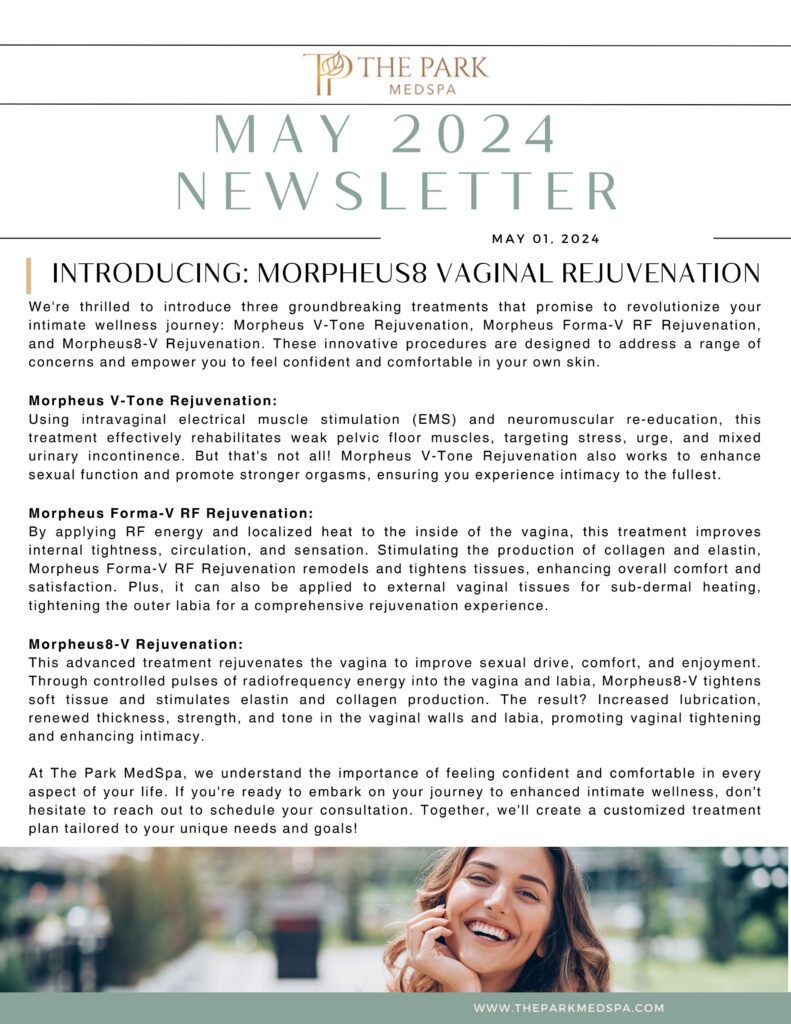 May Newsletter - The Park Medspa